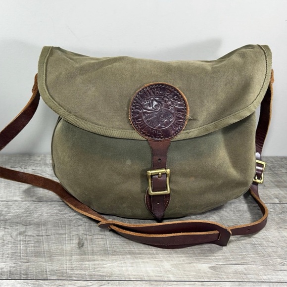 Duluth Pack | Bags | Duluth Pack Shell Brown Leather Green Everyday ...